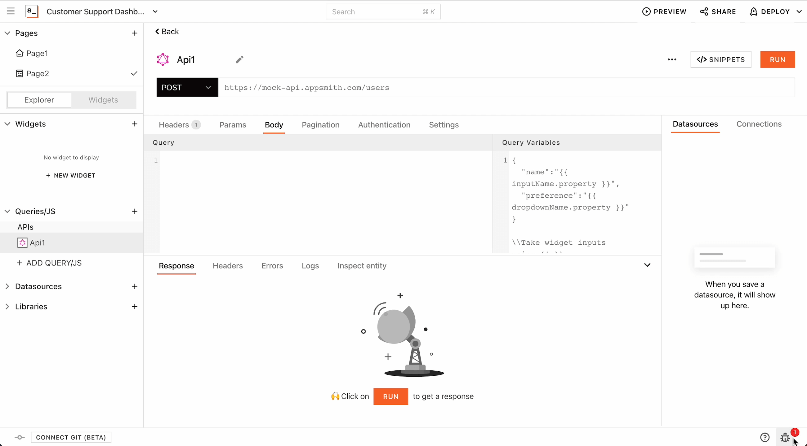 appsmith | UI, UX Design | SaaS | Application Design | saas ui